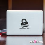 Stickers autocollants Password - mot de passe pour porte chambre de ...