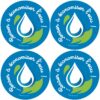 Stickers environnement économiser l'eau protection nature - lot de 4 ...