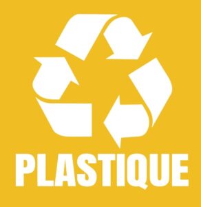 sticker recyclage plastique autocollant pour poubelles - Stickers ...